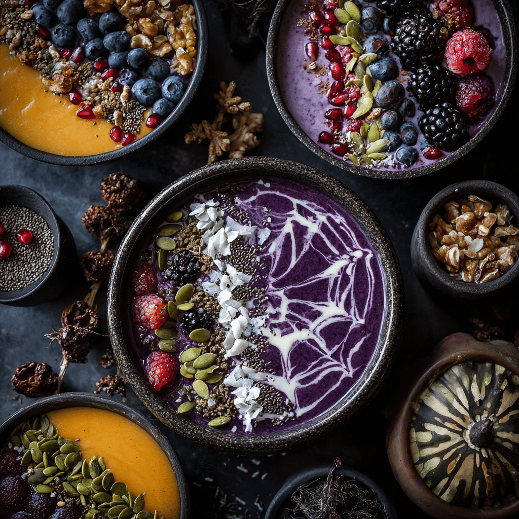 Spooky Smoothie Bowls: A Fun and Healthy Halloween Breakfast - Ellie ...
